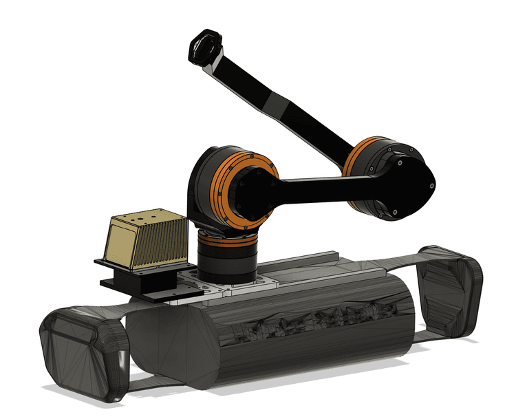 Modular ReBeL robot arm for quadruped robots